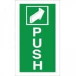 Push - Fire Exit Health and Safety Sign (FED.01) | Safety Services Direct