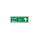 Safe Area - Refuge - Up Arrow - Health and Safety Sign (FER.08 ...