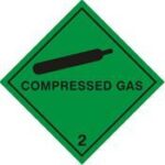 Compressed Gas Warning Label (CM01G) | Safety Services Direct