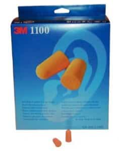 Disposable 3M 1100 Uncorded Earplugs (Box of 200 Pairs) | Safety Services Direct