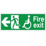 Fire Exit - Refuge -Left Arrow - Health and Safety Sign (FER.02 ...