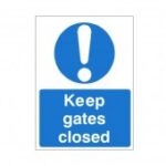Keep Gates Closed - Health and Safety Sign (MAC.52) | Safety Services ...