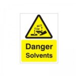 Danger Solvents - Health and Safety Sign (WAG.61) | Safety Services Direct